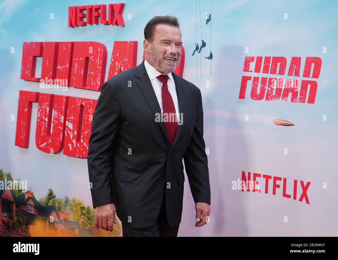 Arnold Schwarzenegger arrives at the Netflix's FUBAR Los Angeles Premiere held at The Grove in ...