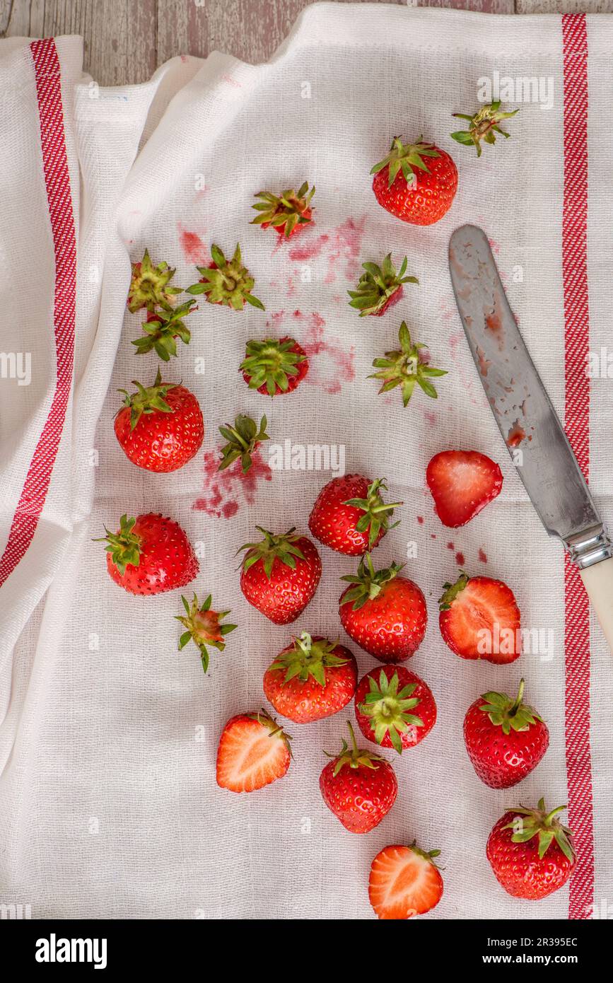 Strawberry stained hi-res stock photography and images - Alamy