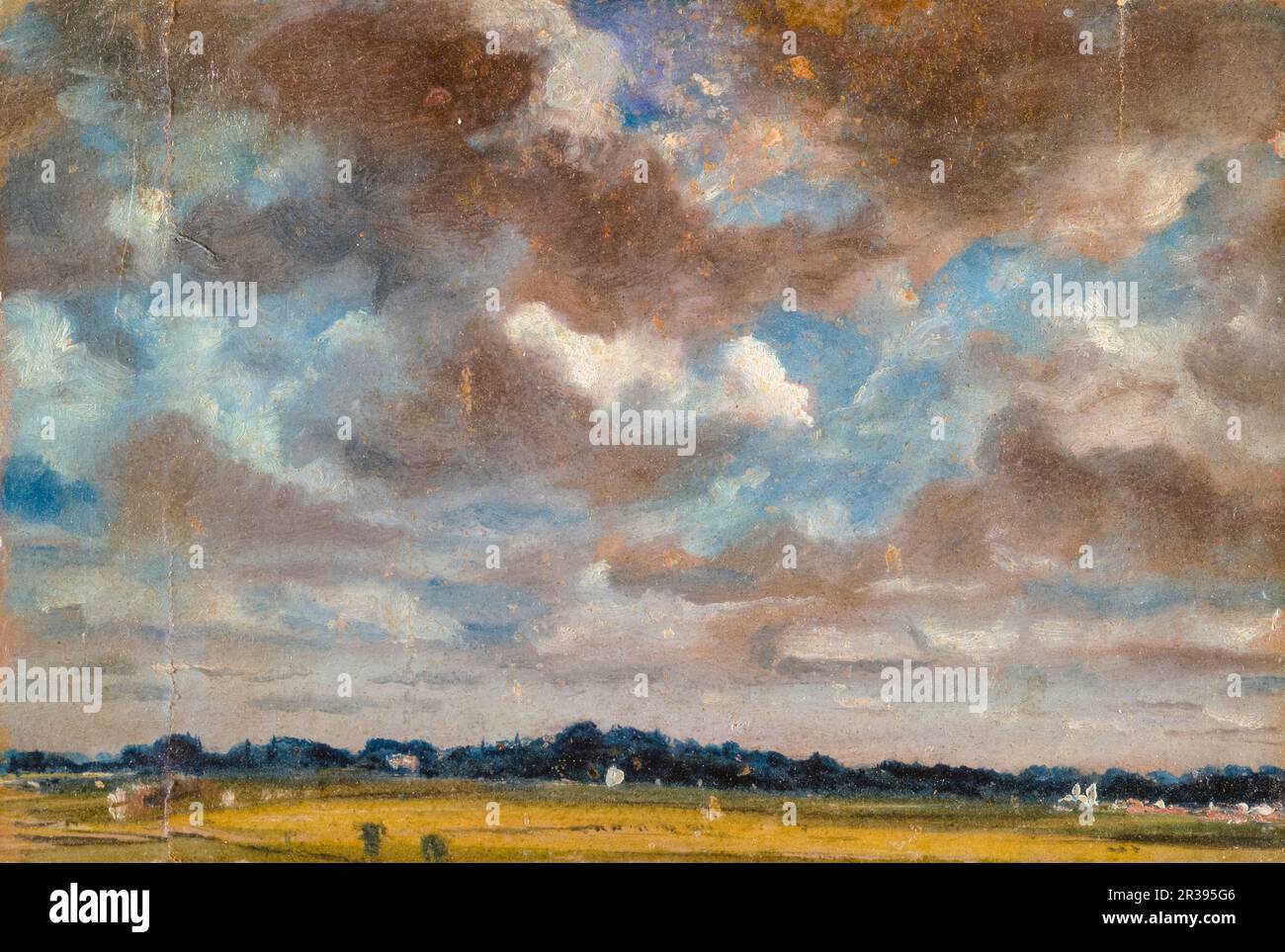 John Constable, Extensive Landscape with Grey Clouds, painting circa 1821 Stock Photo - Alamy