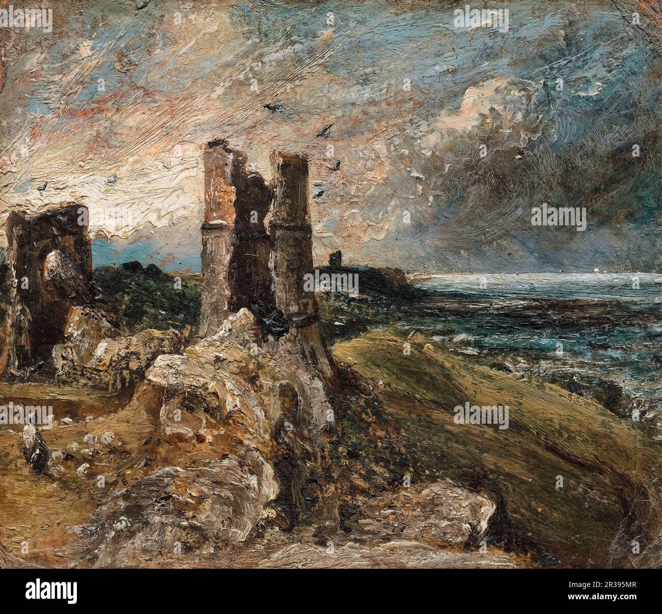 John Constable, Hadleigh Castle (sketch), landscape painting 1828-1829 ...