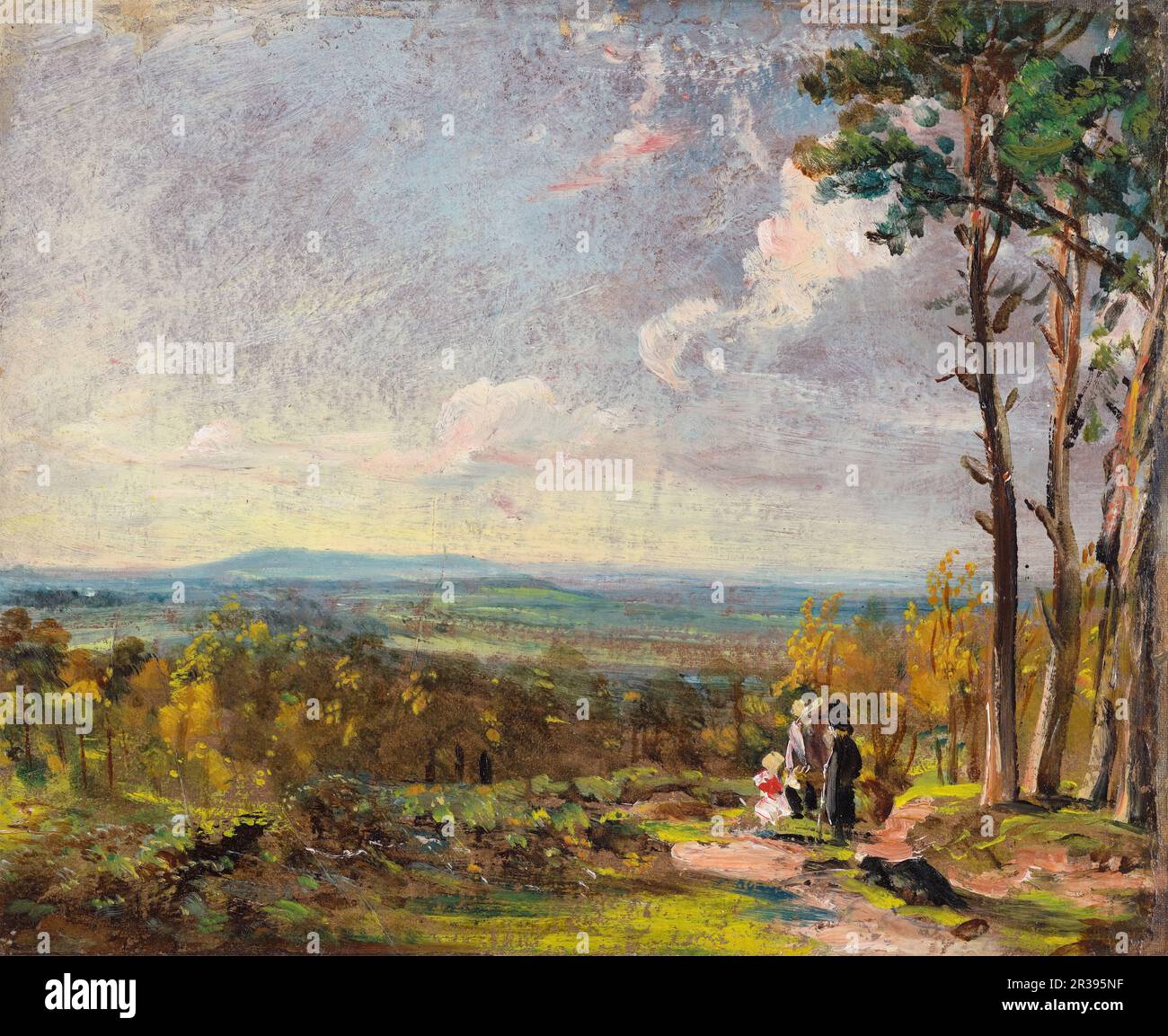 John Constable, Hampstead Heath, Looking Towards Harrow, landscape ...