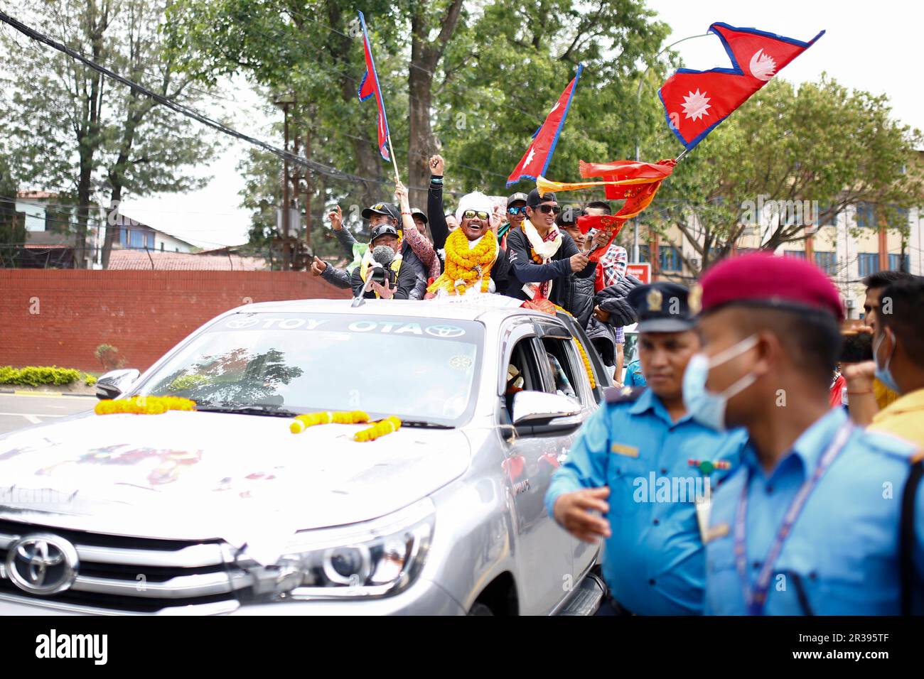 Kathmandu, Nepal. 23rd May, 2023. Hari Budha Magar, a former corporal ...