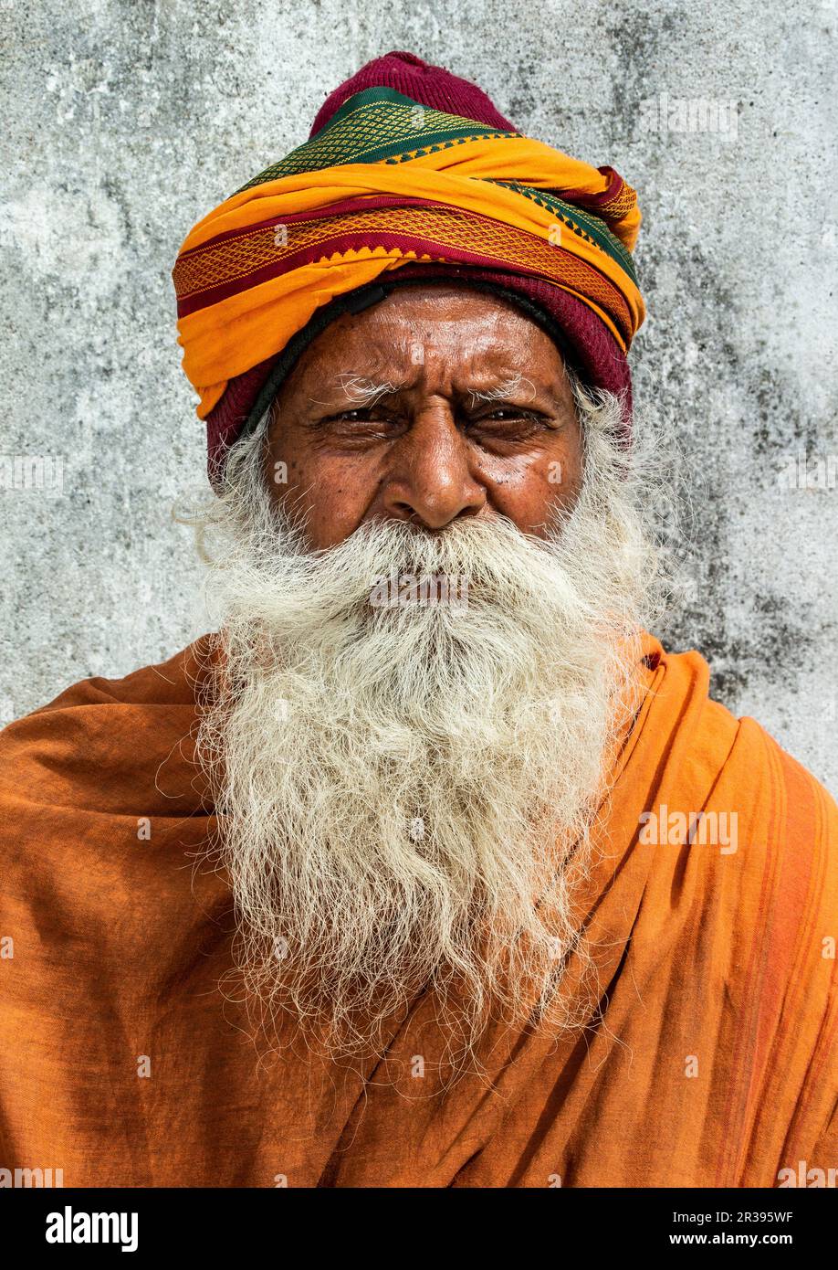 Portrait of a Sadhu in traditional dress Stock Photo - Alamy