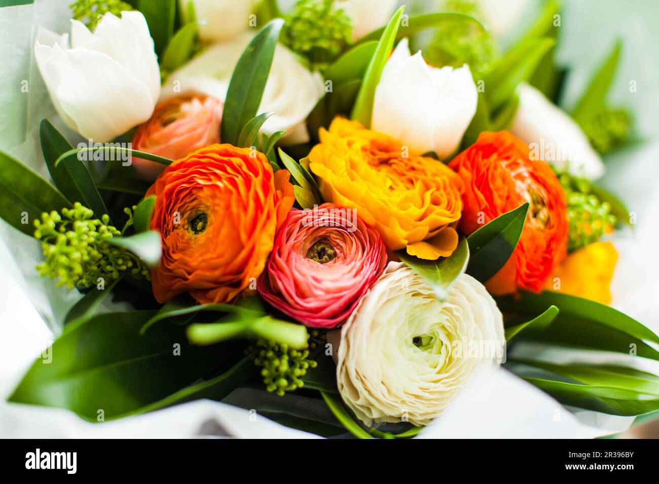 Ranunculus asiaticus bouquet hi-res stock photography and images - Alamy