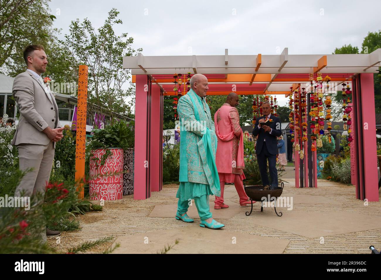 London, UK. 22 May 2023: Manoj Malde and Clive Gillmor walk round the ...