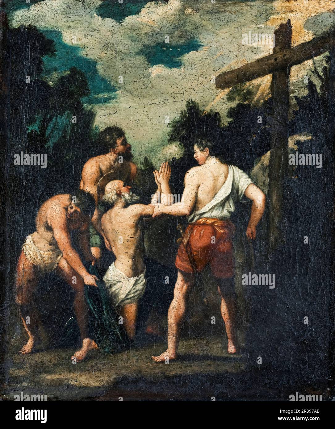 Guido Reni, Martyrdom of Saint Andrew, painting 1600-1642 Stock Photo ...