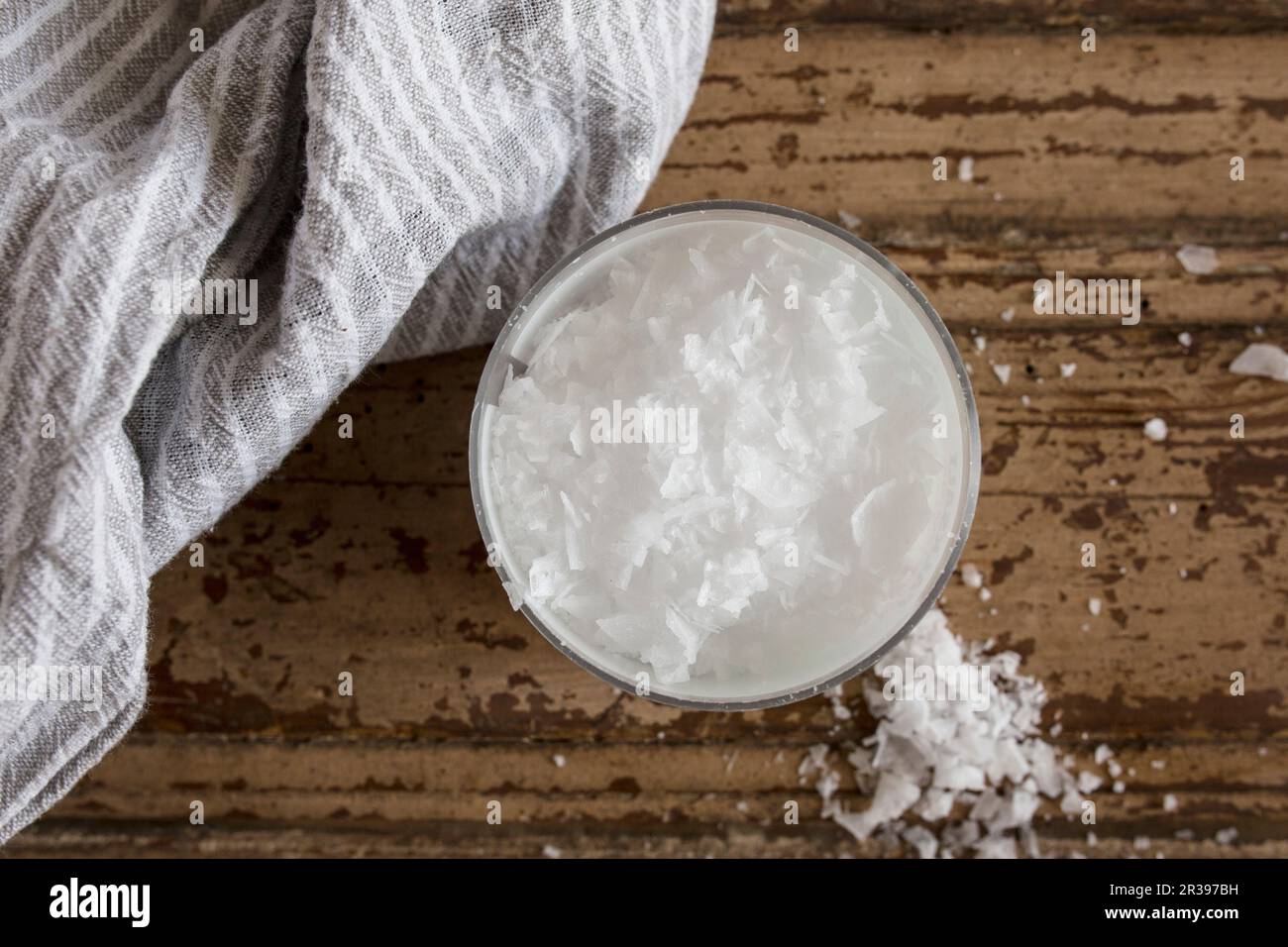 Pyramid salt in a jar Stock Photo - Alamy