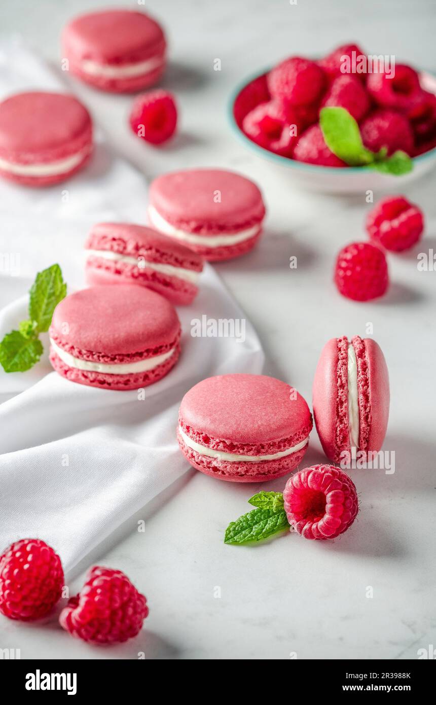 Macarons luxemburgerli food sweet hi-res stock photography and images ...