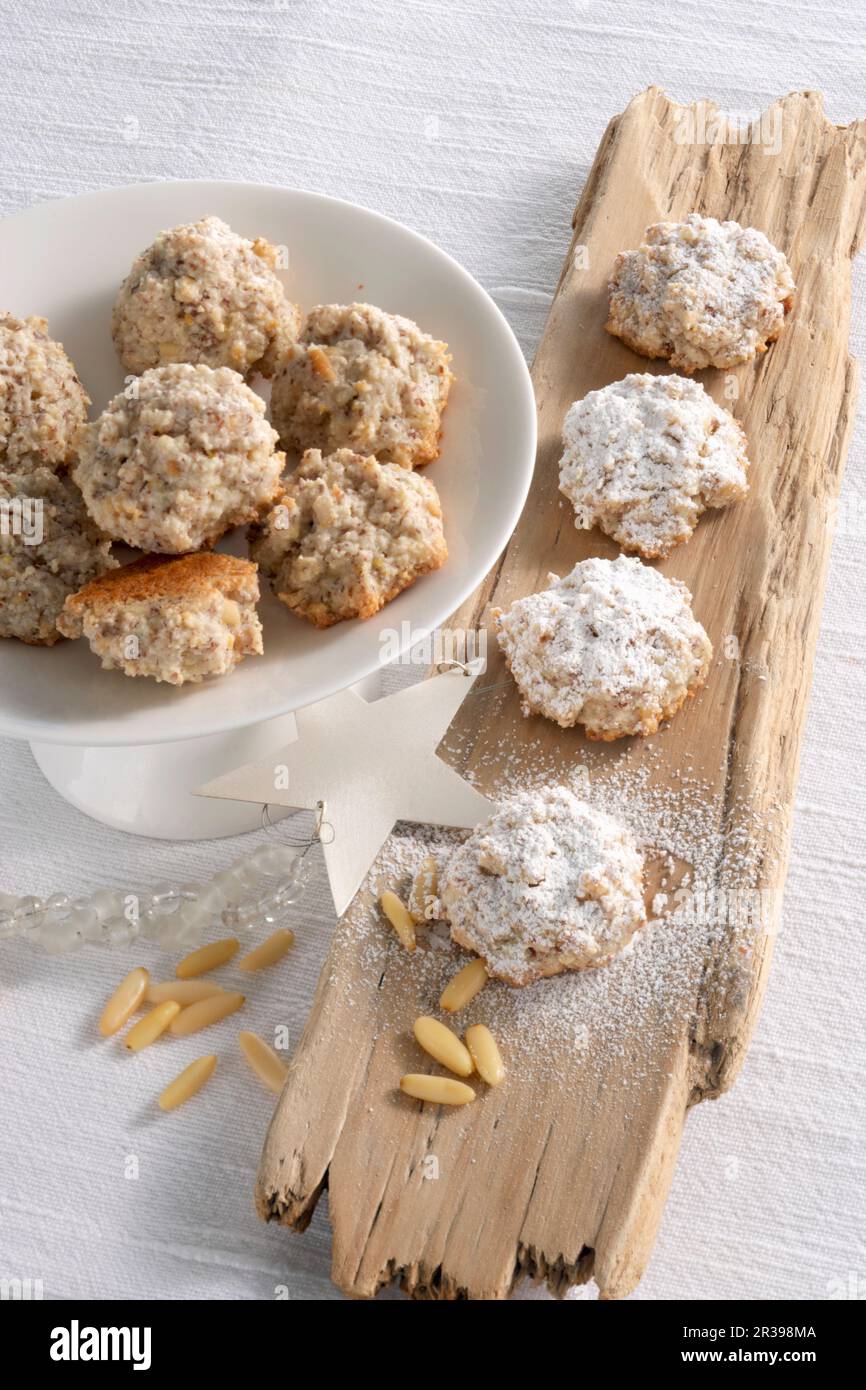 Macaroons on white background stand hi-res stock photography and images ...