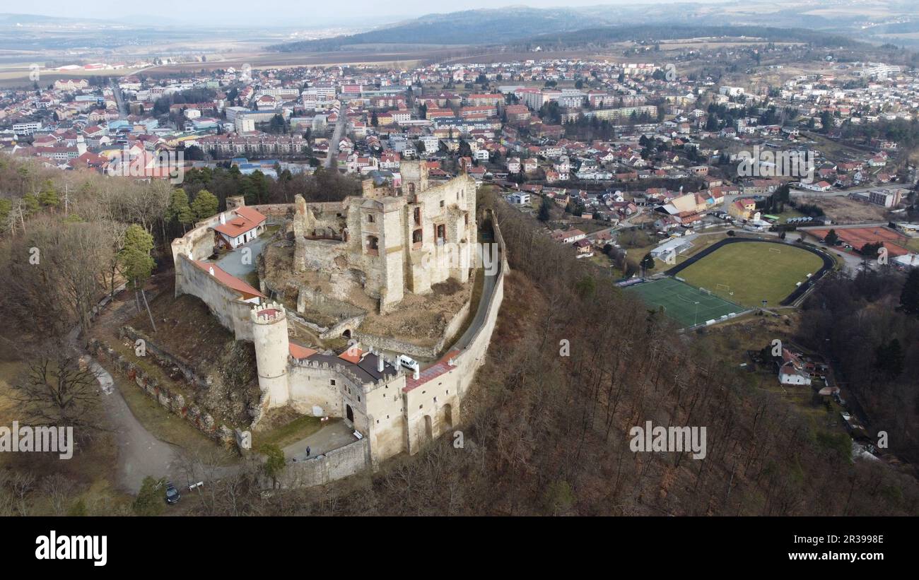 Boskovice,Czech republic-September 14 2023:aerial panorama landscape ...