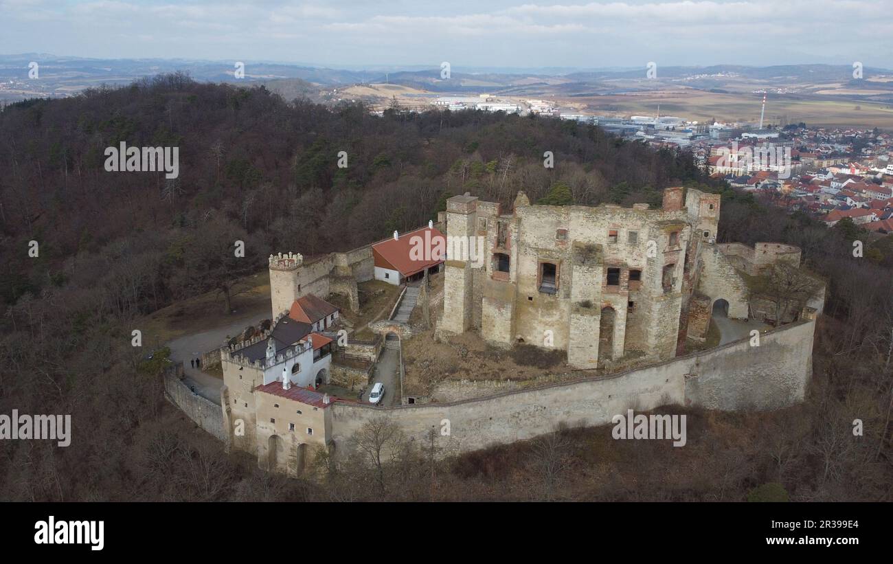 Boskovice,Czech republic-September 14 2023:aerial panorama landscape ...
