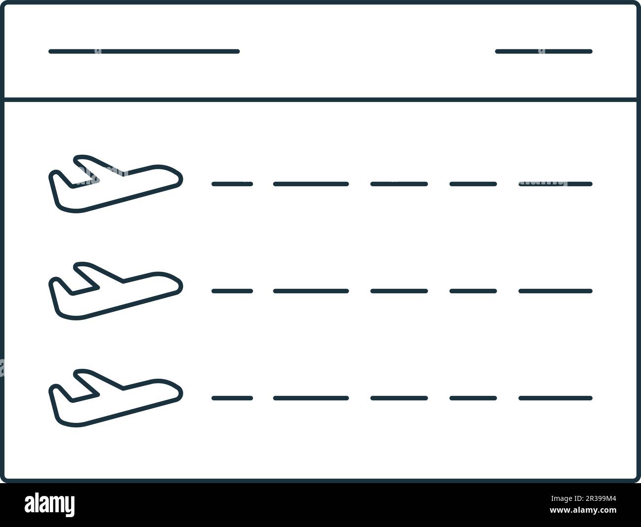 Flight Information Board Icon Monochrome Simple Sign From Airport Elements Collection Flight