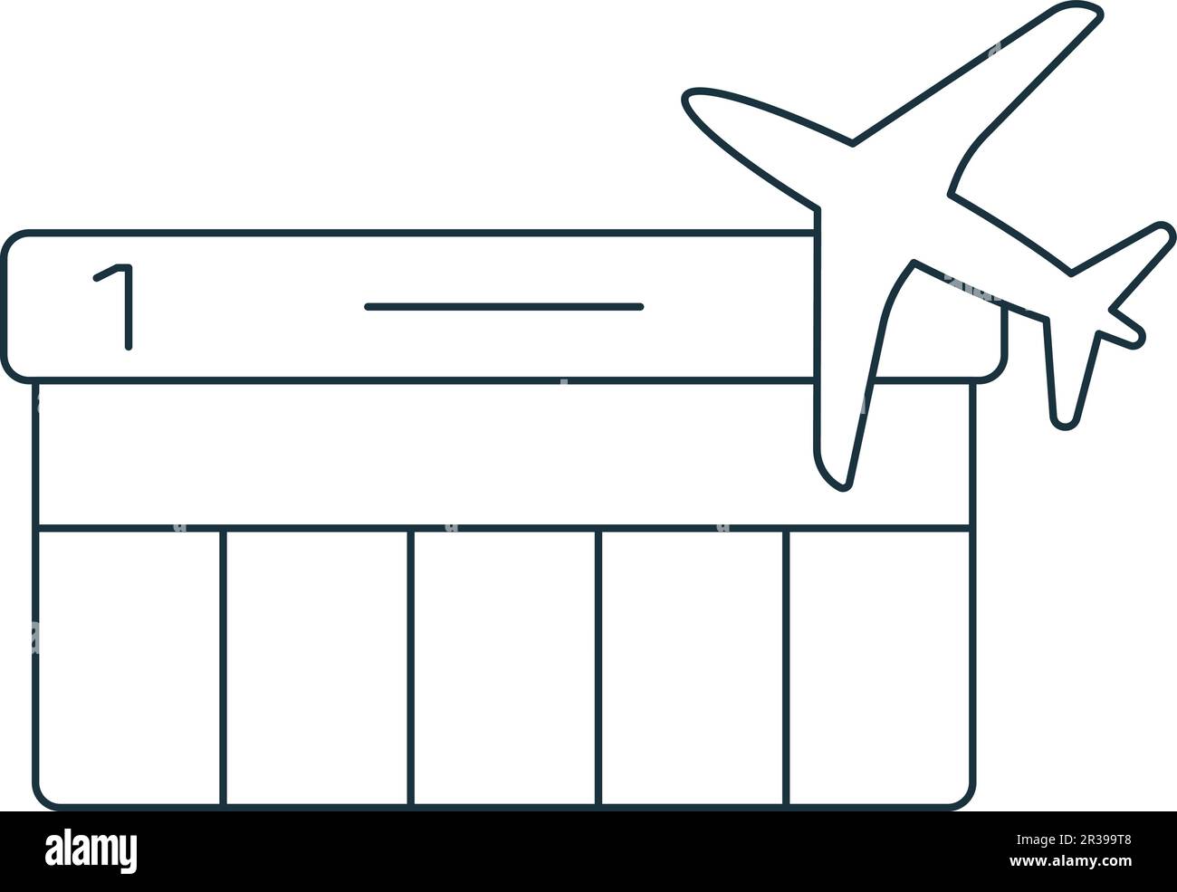 Gates Icon Monochrome Simple Sign From Airport Elements Collection Gates Icon For Logo