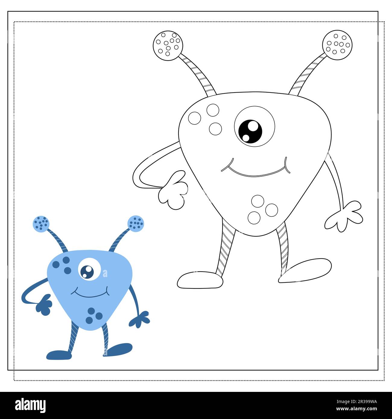 Alien Clipart For Kids Black And White