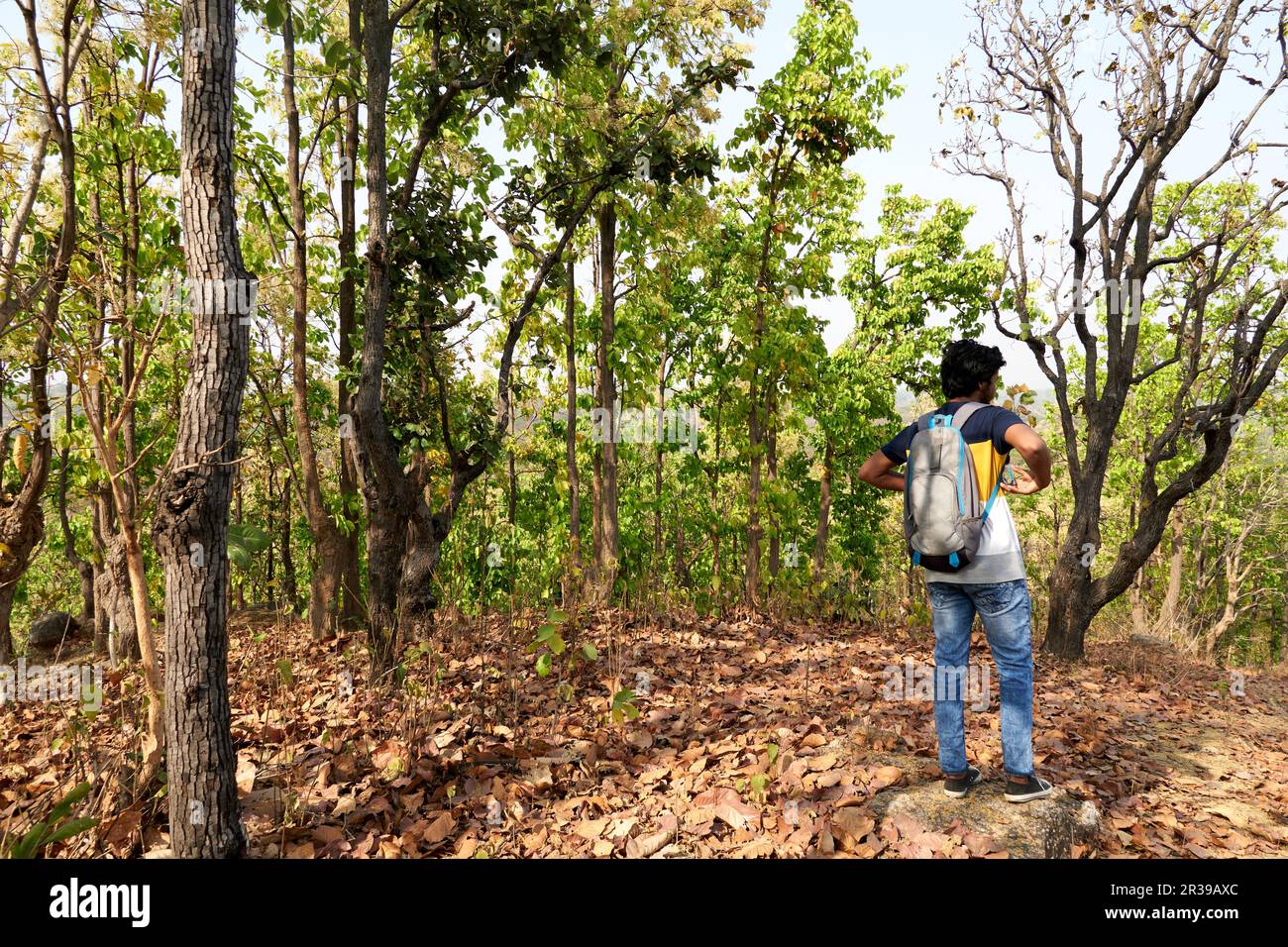 Indian Solo traveler at mountain view - peace of mind Stock Photo - Alamy