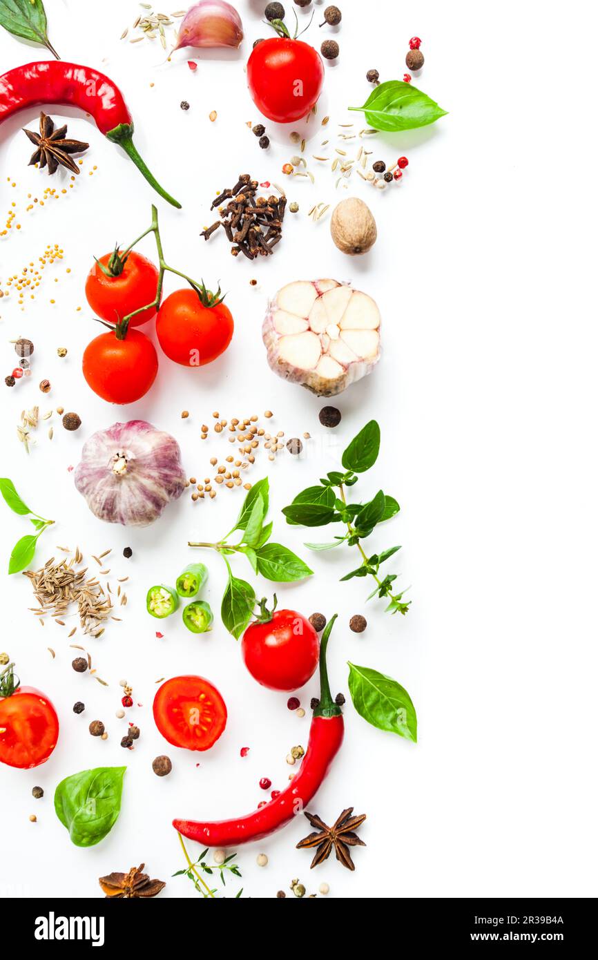 Border for italian cuisine menu design isolated on white Stock Photo ...