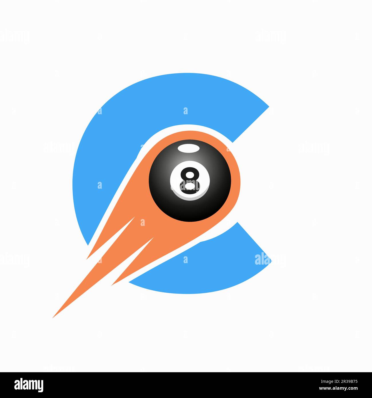 Letter C Billiard Sports Team Club Logo. 8 Ball Pool Logo Design ...