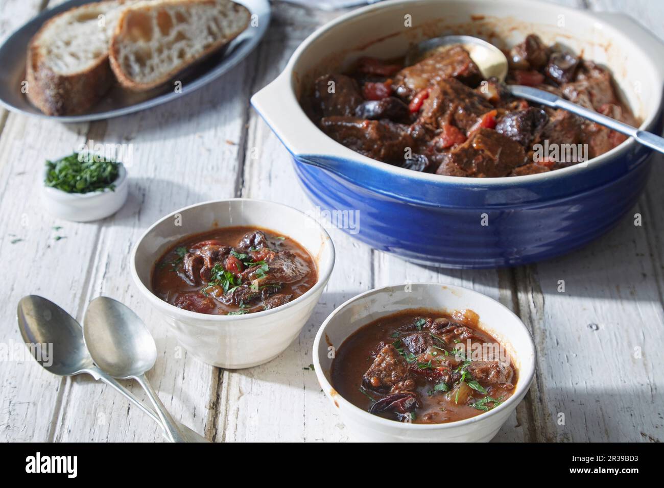 Beef Stew with Prunes Stock Photo - Alamy
