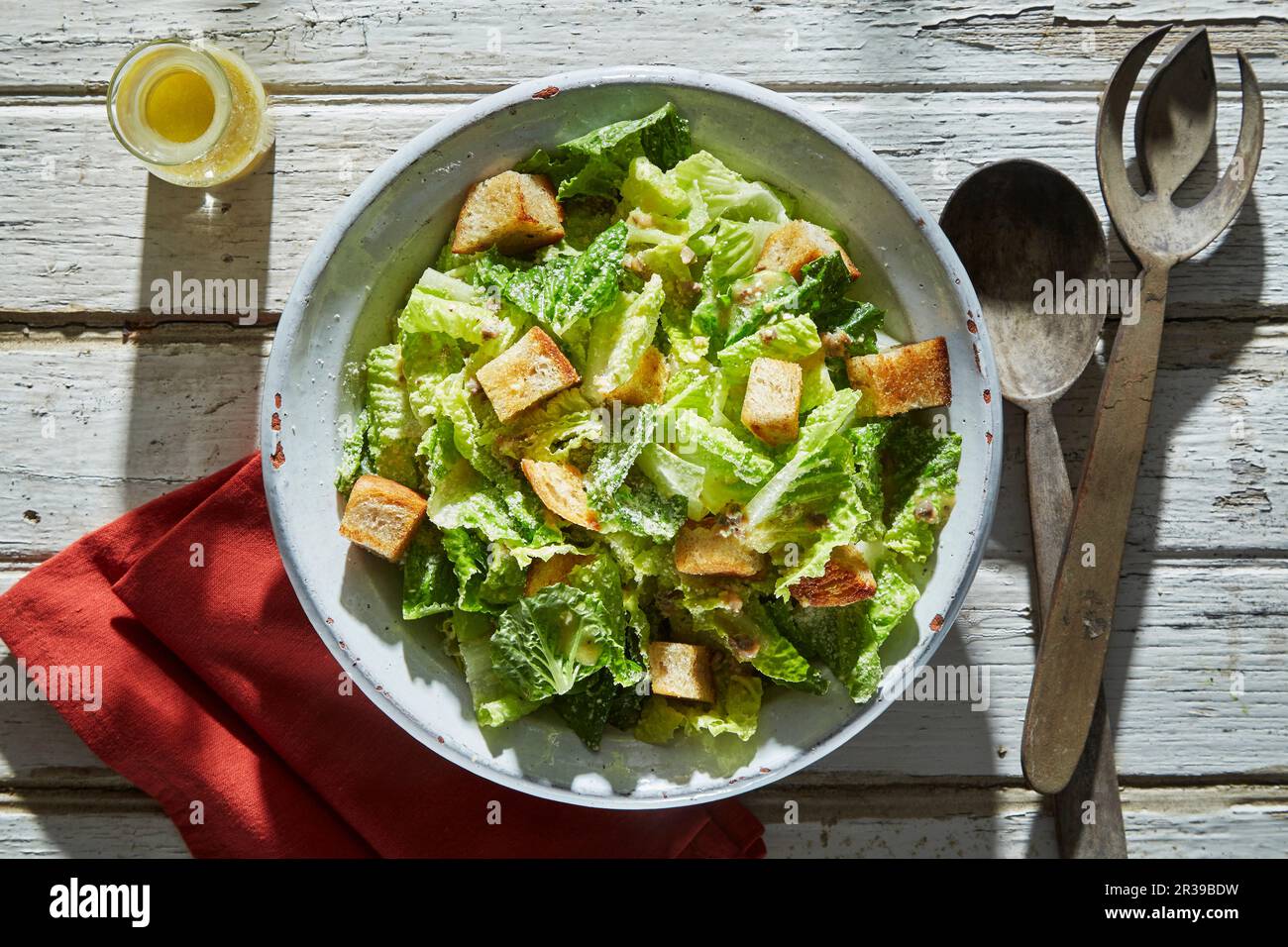 Classic Caesar Salad Stock Photo - Alamy