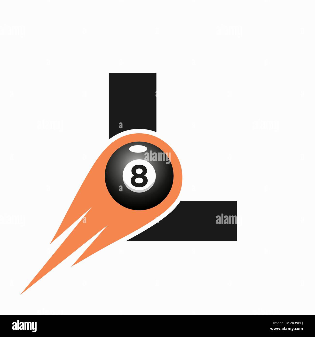 Letter L Billiard Sports Team Club Logo. 8 Ball Pool Logo Design ...