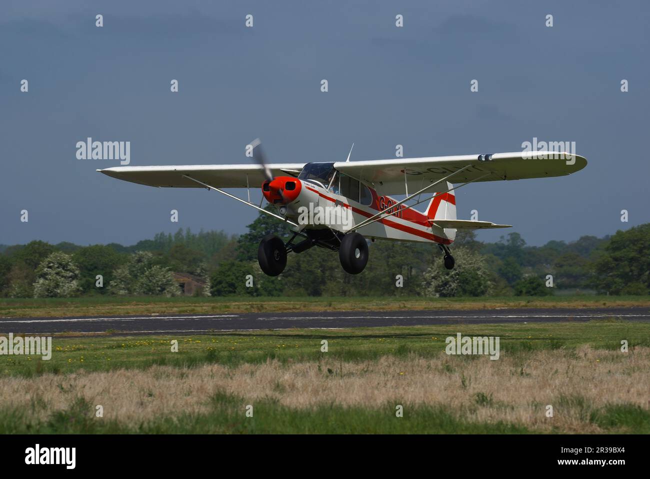 Piper PA-18-150 Super Cub, G-CLYI, Sleap Airfield, Shropshire, England ...