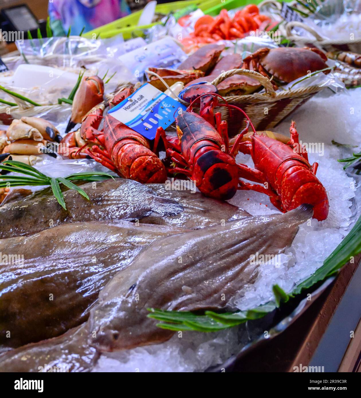 Market Stall Fish France Stock Photo - Alamy
