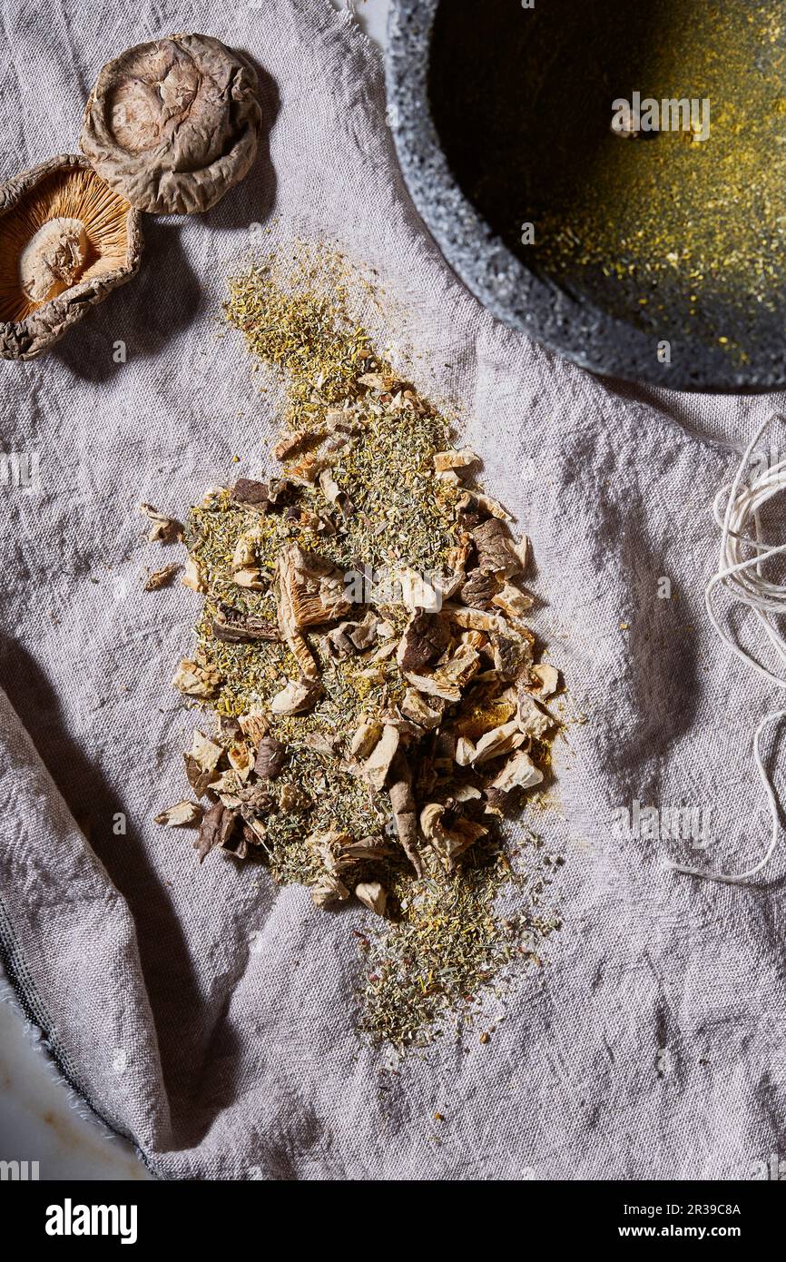 Ground mushroom powder hi-res stock photography and images - Alamy