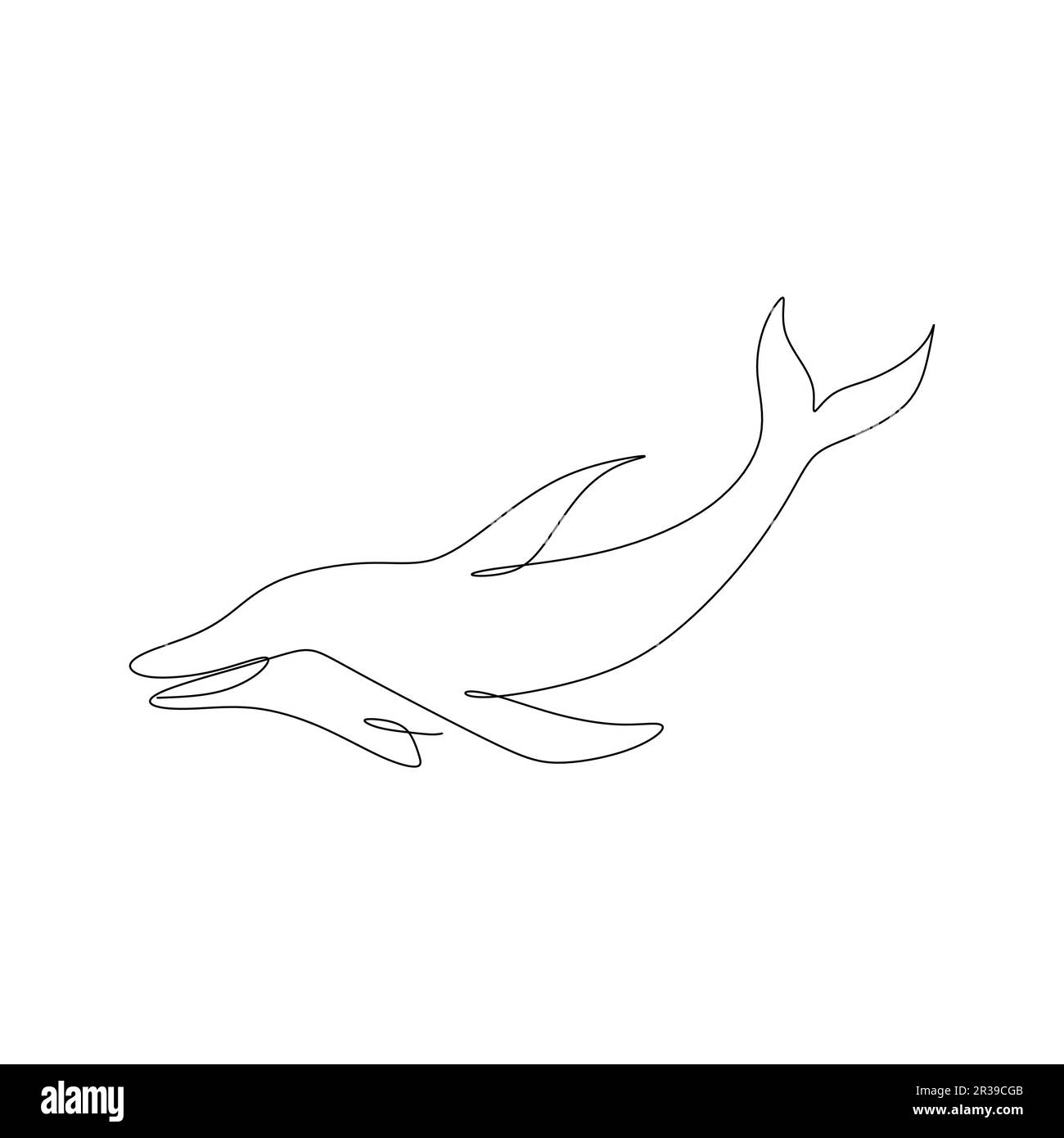 Cartoon dolphin vector vectors hi-res stock photography and images - Alamy