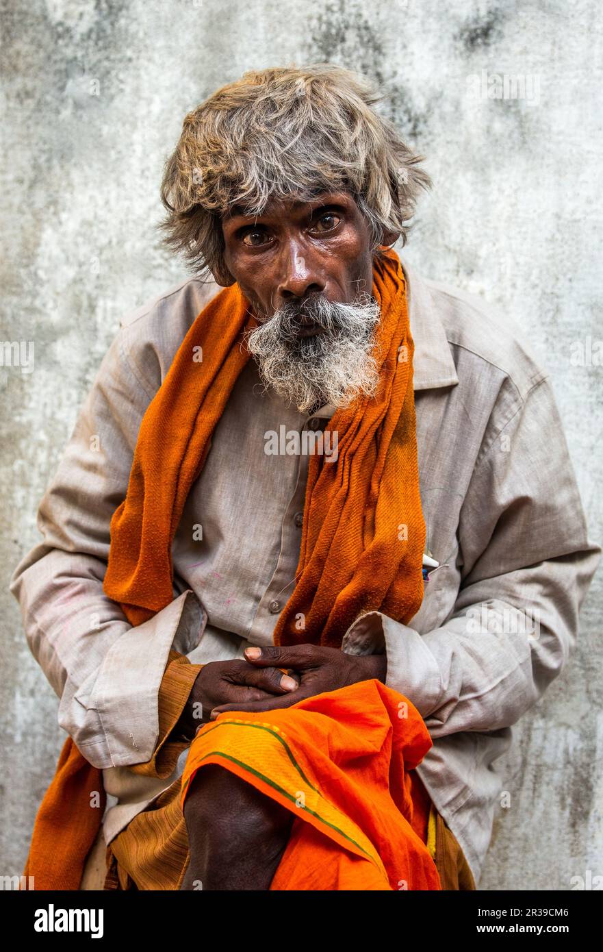 Portrait of a Sadhu in traditional dress Stock Photo - Alamy