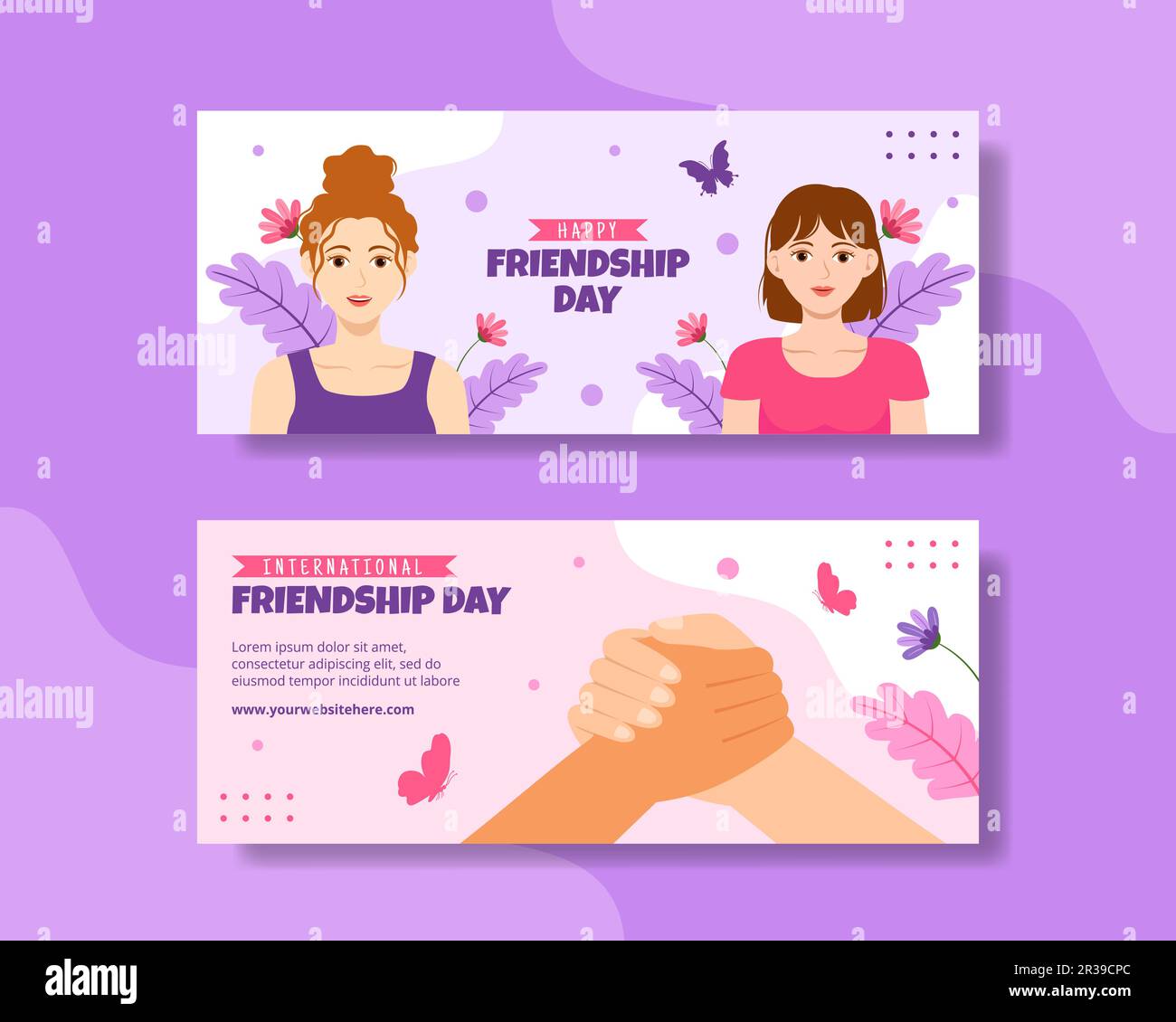 Friends horizontal Stock Vector Images - Alamy