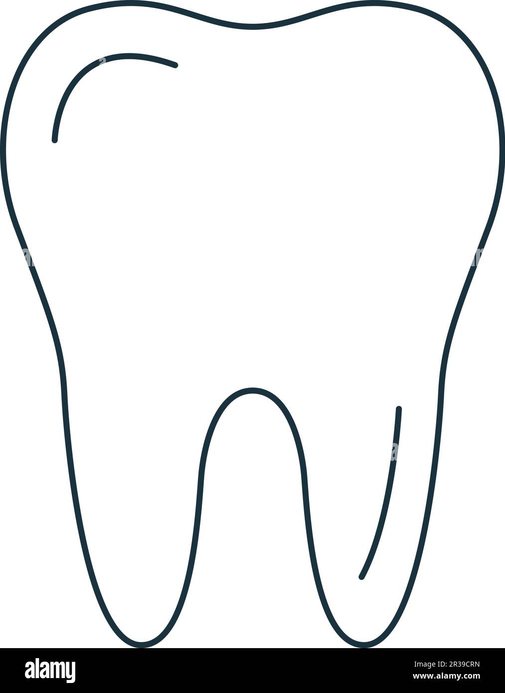 Tooth icon. Monochrome simple sign from anatomy collection. Tooth icon ...