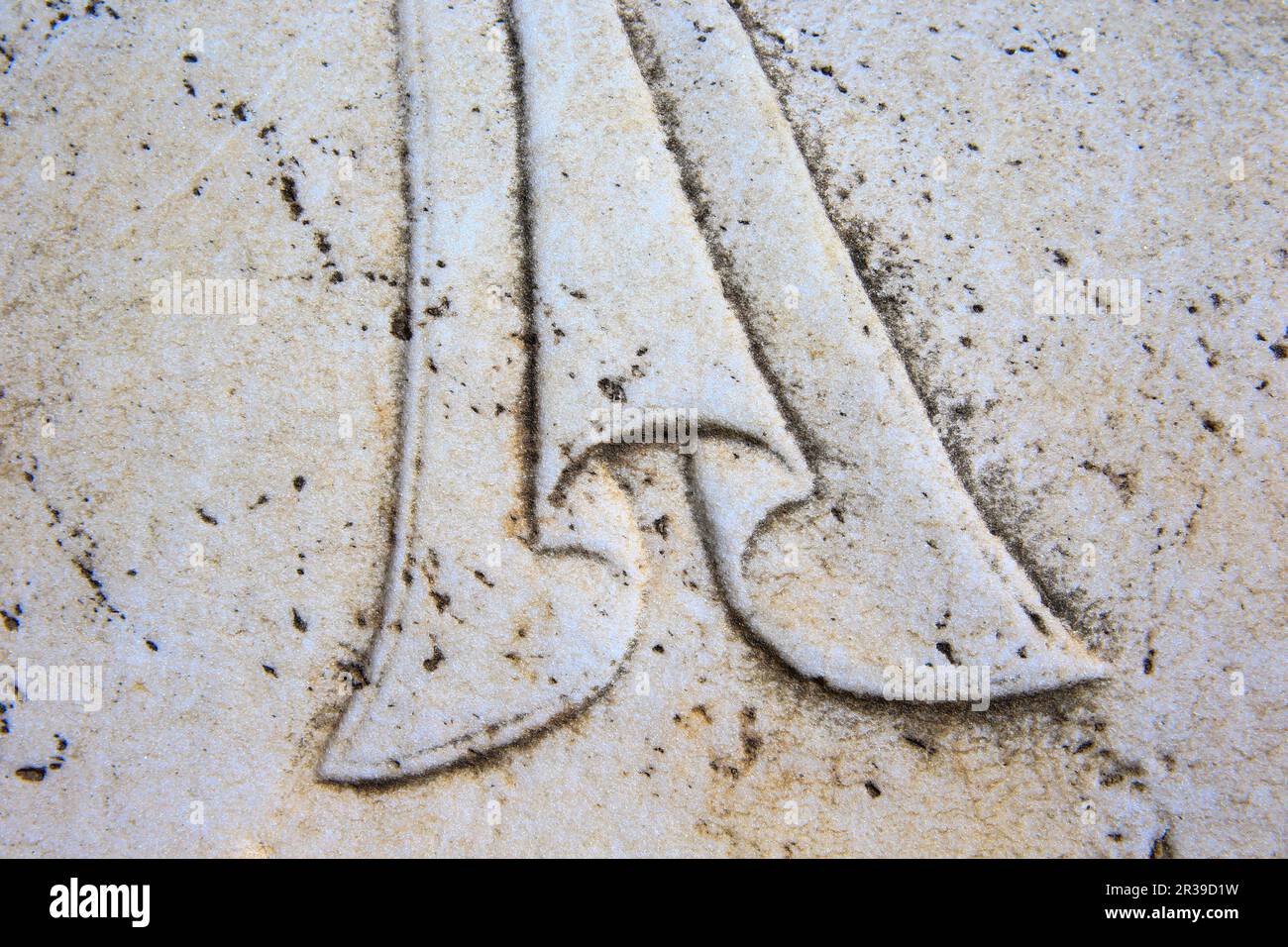 Vintage ornament on the stone. Close-up seamless texture. Stone texture ...