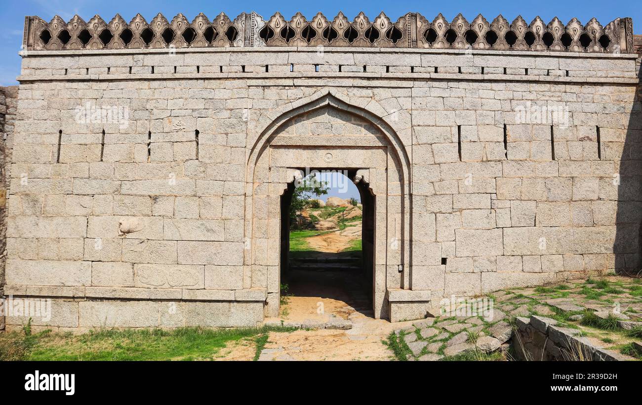 Entrance of Upper Hilltop Part of Bellary Fort, Bellary, Karnataka ...