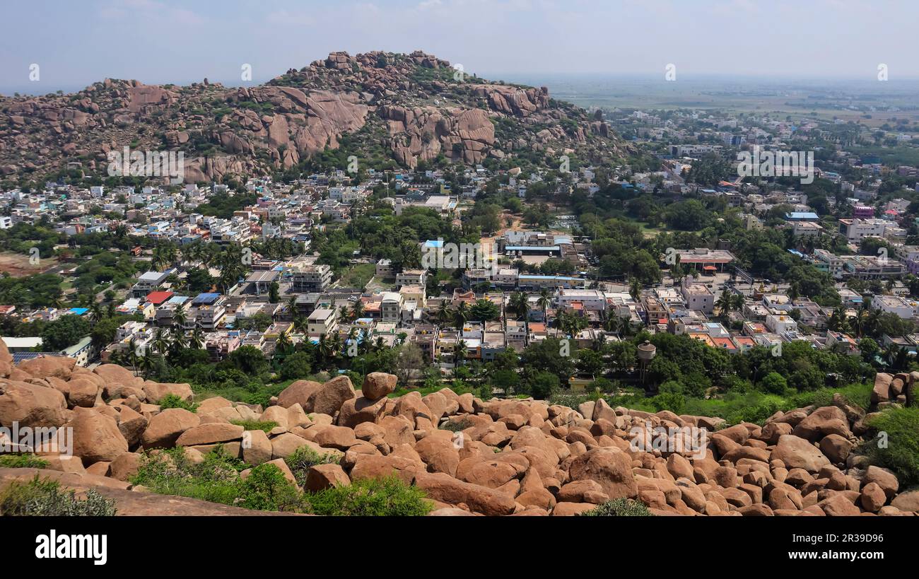 View of Bellary City From the Fort, Bellary, Karnataka, India Stock ...