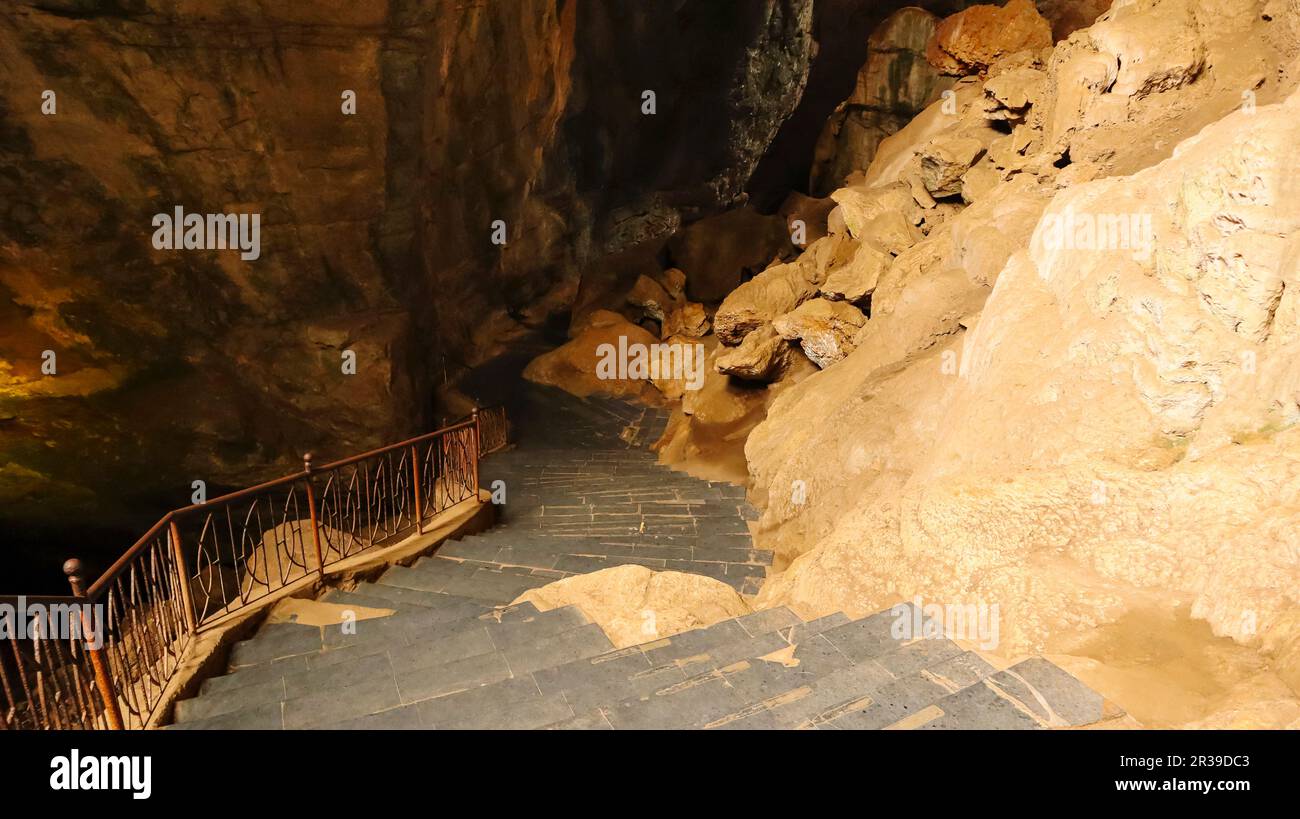 Stairs Inside Borra Caves, Aruku Valley, Andhra Pradesh, India Stock ...