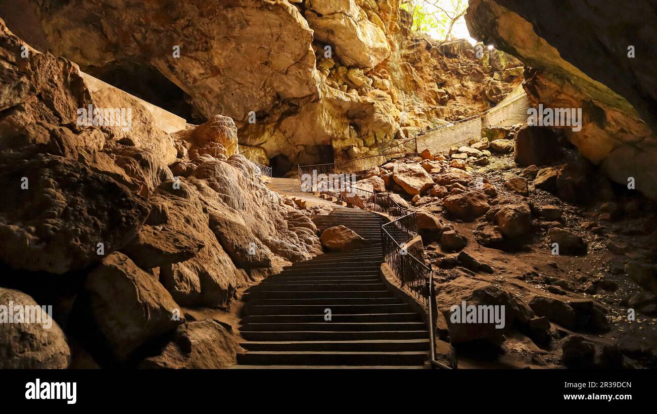 Stairs Inside Borra Caves, Aruku Valley, Andhra Pradesh, India Stock ...