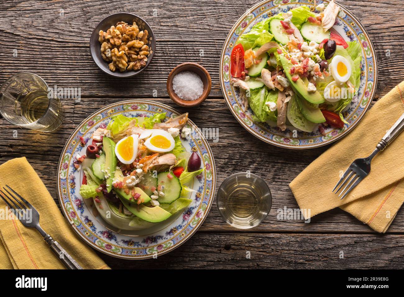 American cobb salad Stock Photo - Alamy