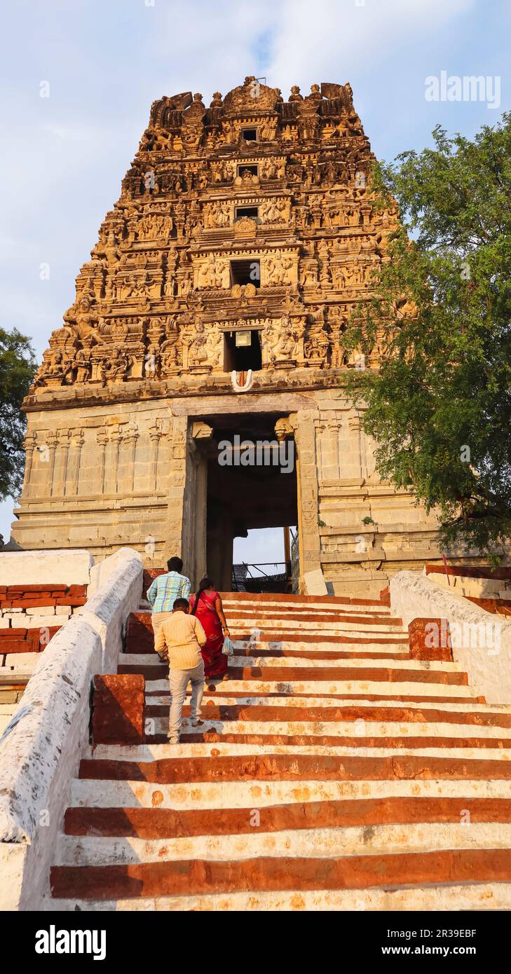 Main West Side Entrance of Chenna Kesava Temple, Pushpagiri, Andhra Pradesh, India Stock Photo ...
