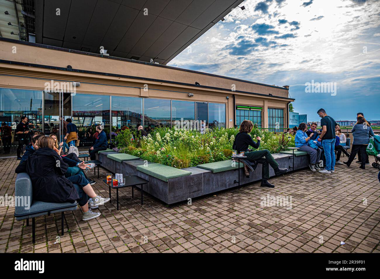 Italy Piedmont Turin Lingotto - bar in Tresure Chest by Renzo Piano ...