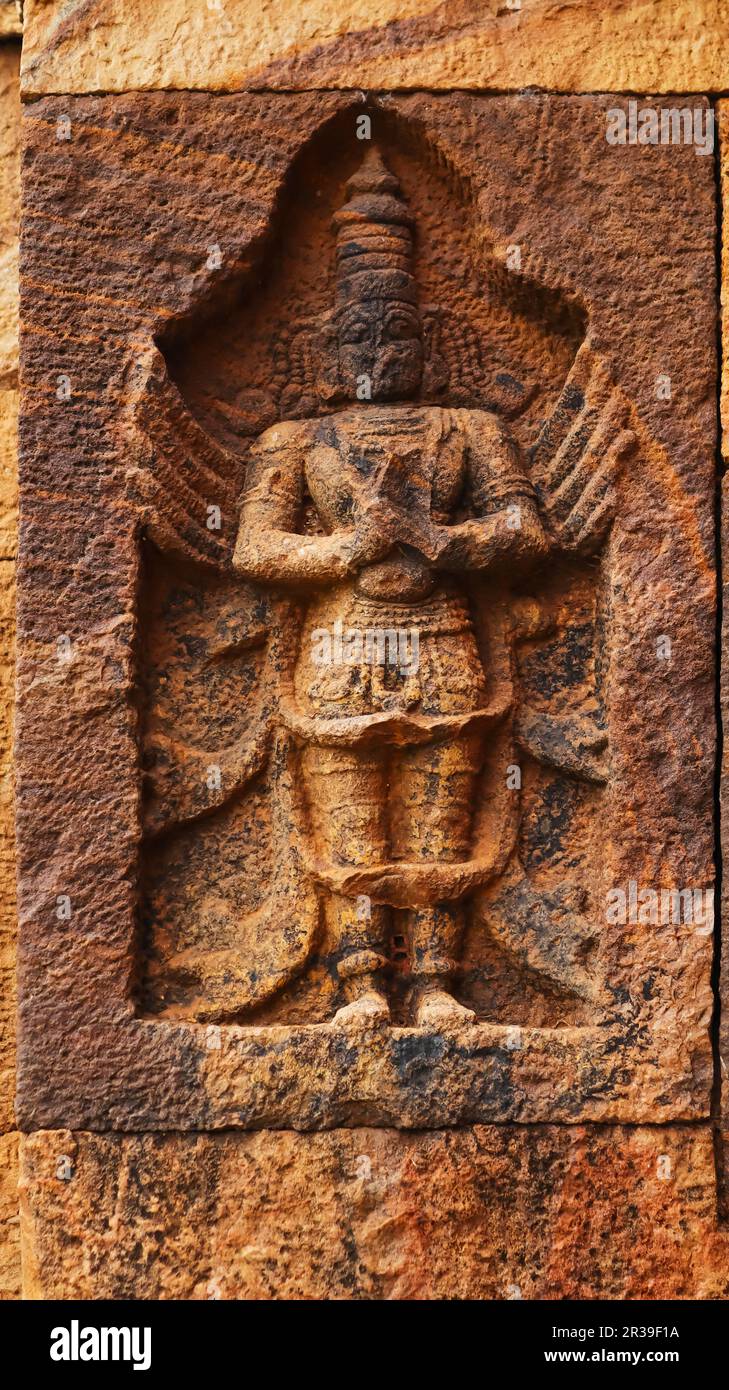 Lord Varun sculpture on the Wall of Siddhavatam Fort, Kadapa, Andhra ...