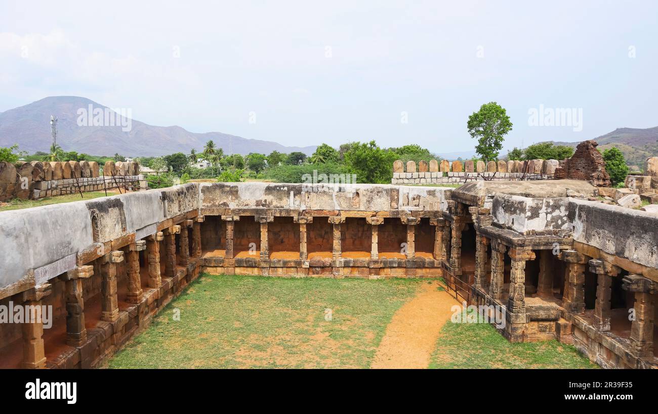Mandapa in the Fort Premises, Siddhavatam Fort, Kadapa, Andhra Pradesh ...