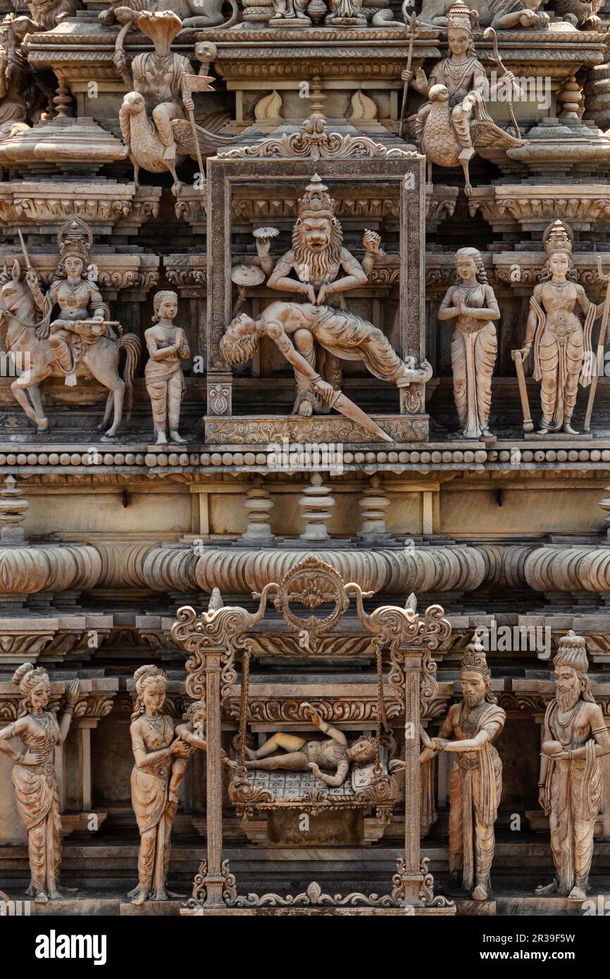 Scenes From Ramayana and Mahabharata Depicting on the Temple Sri ...
