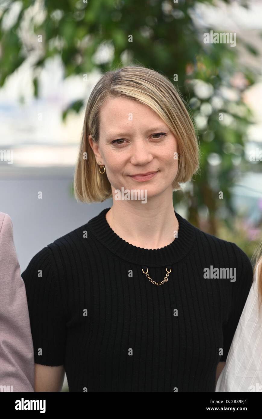 Mia Wasikowska attend the photocall for Club Zero, during the 76th Cannes Film Festival in ...
