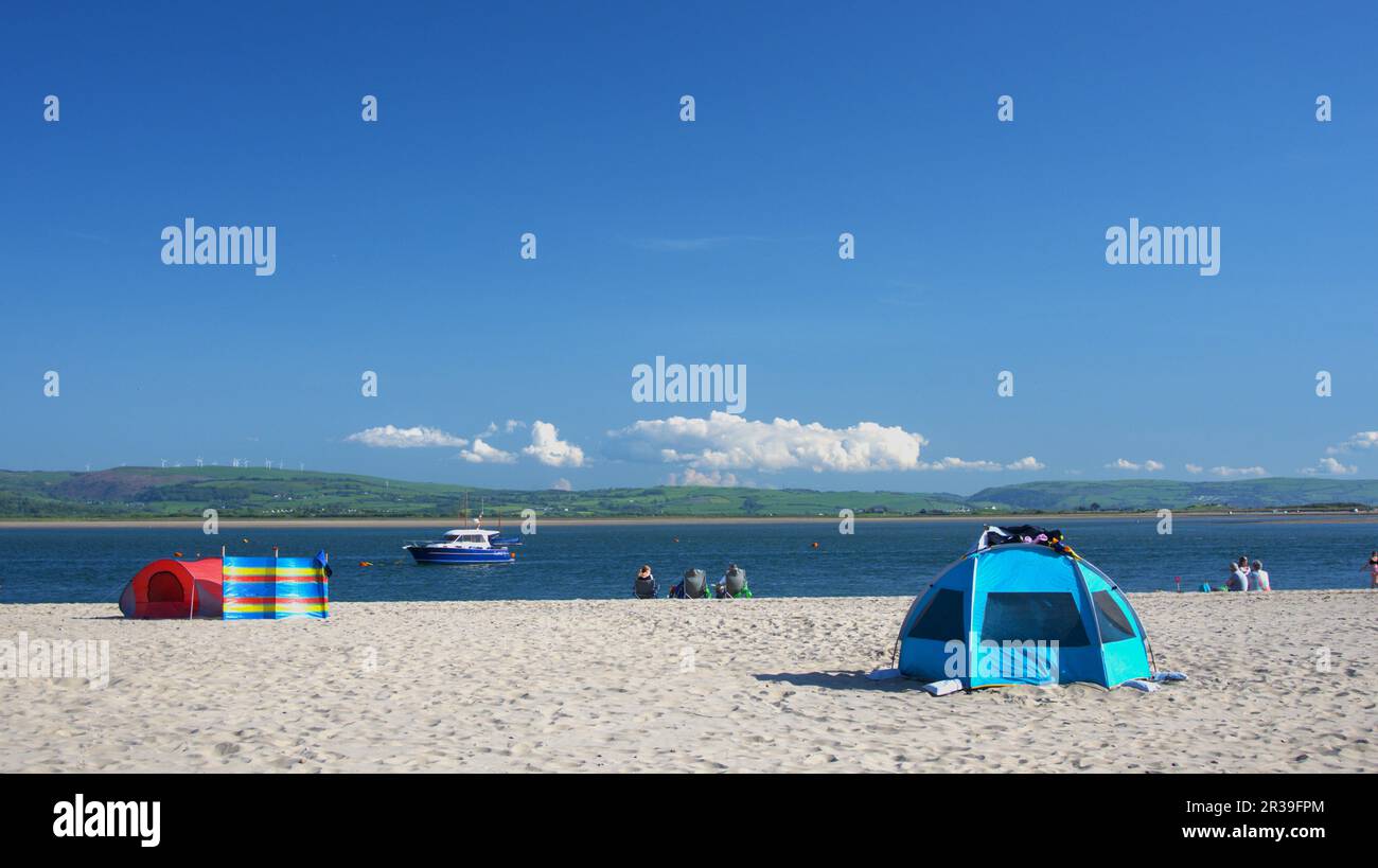 view from Aberdovey beach Snowdonia Stock Photo - Alamy