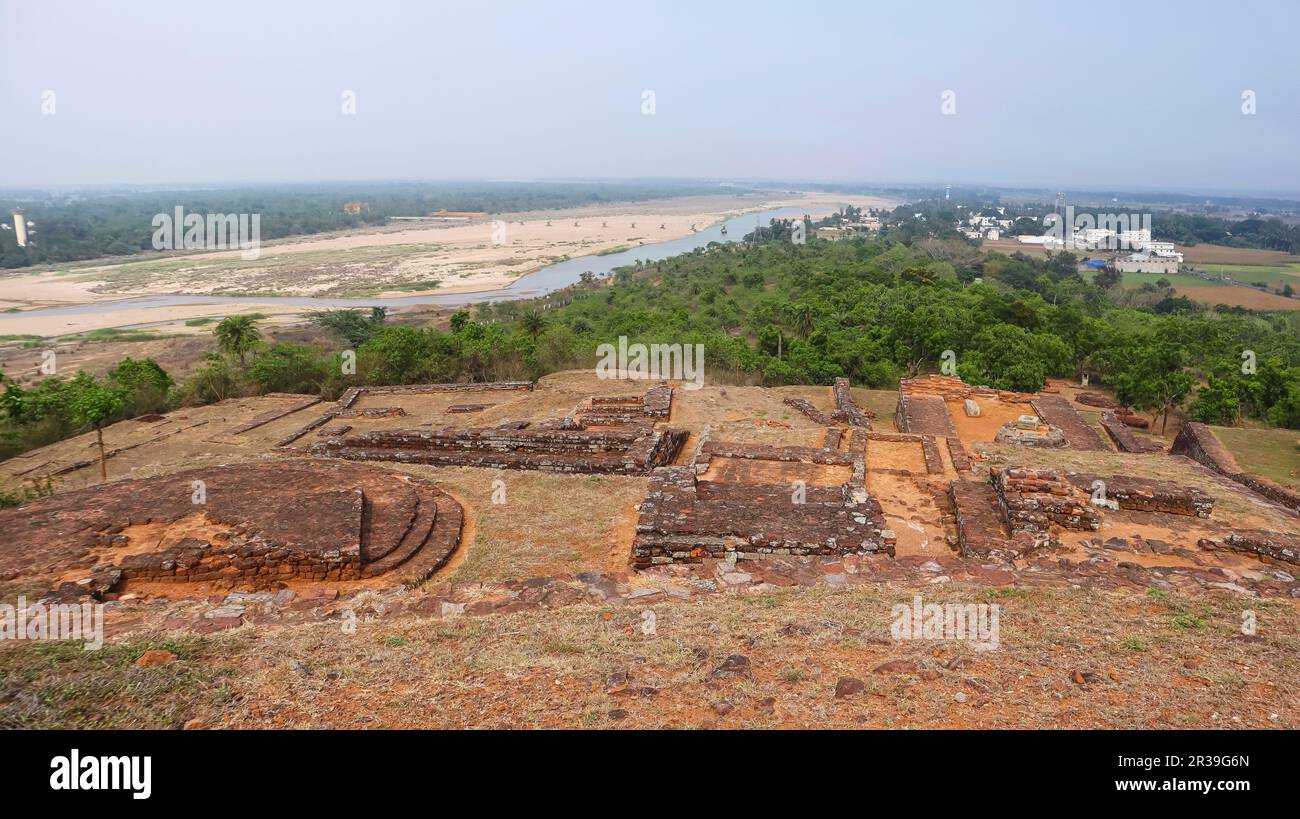 View of Ruin Buddhist Site of Salihundam Chaitya Gruha with Vamsadhara ...
