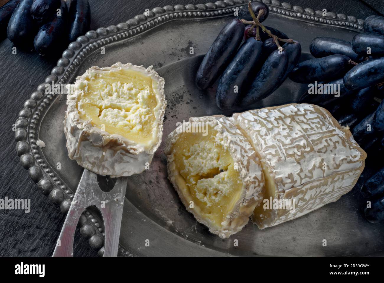 Neufchatel (French cheese from Normandy Stock Photo - Alamy