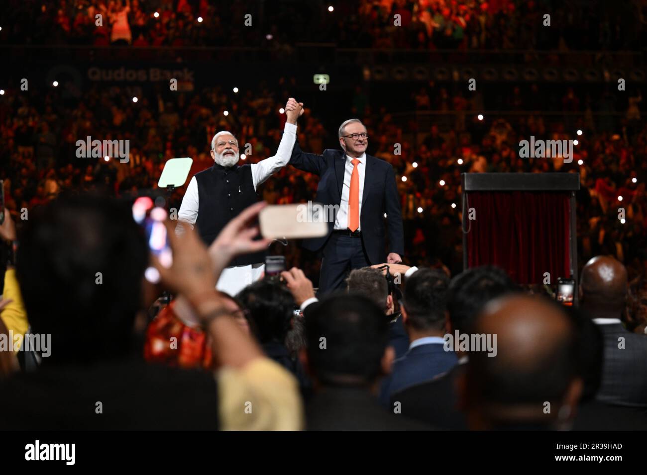 Sydney, Australia. 23rd May, 2023. India's Prime Minister Narendra Modi and Australian Prime ...