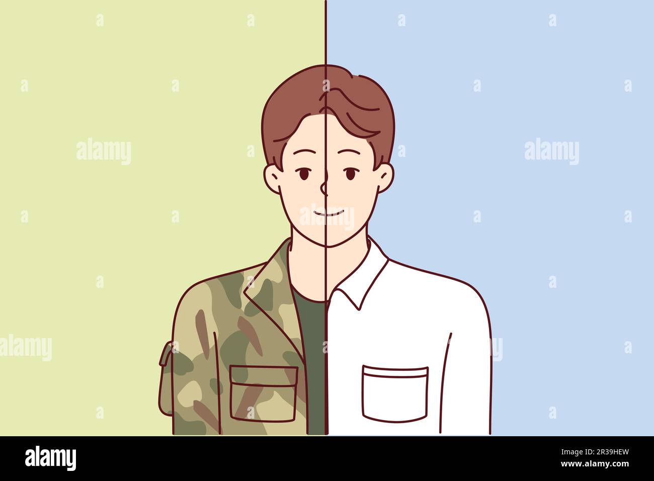 Transition from military to civilian Stock Vector Images - Alamy