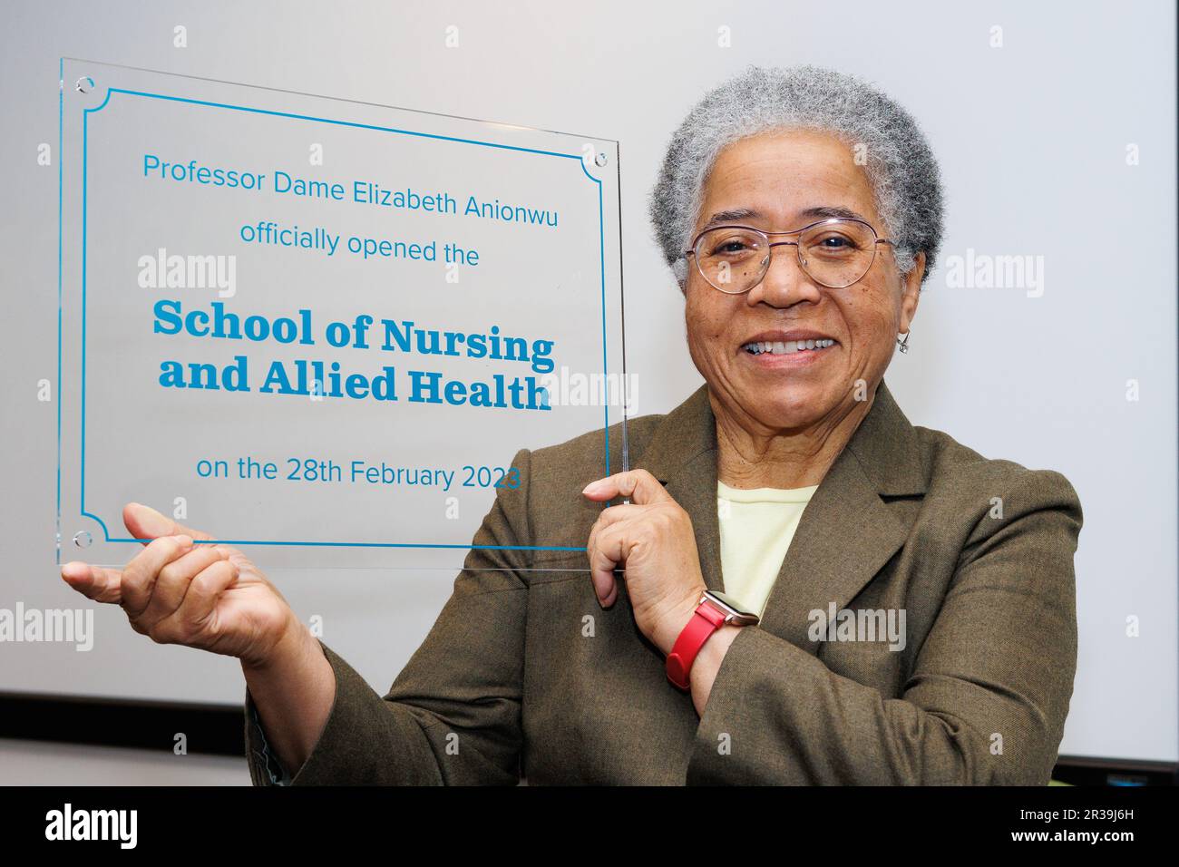 Professor Dame Elizabeth Anionwu pictured at Newman University ...