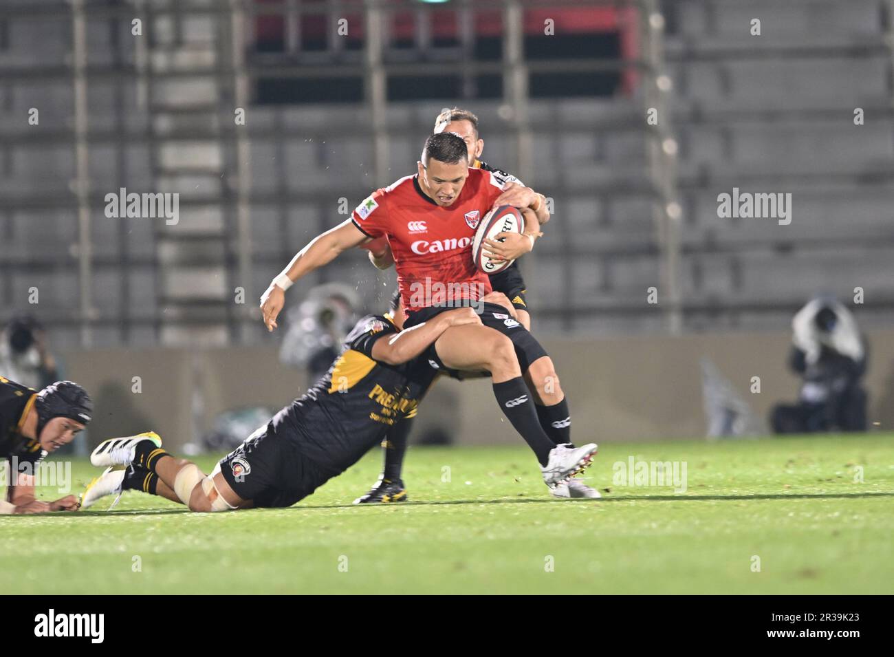 Canon Eagles' Yusuke Kajimura during the 2022-23 Japan Rugby League One ...